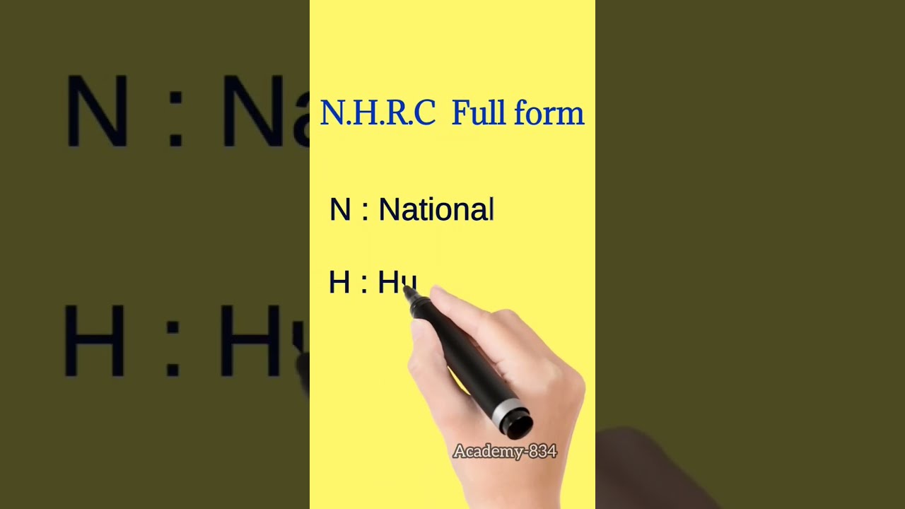 N H R C Full Form Full Form Of NHRC shorts YouTube N H R C Full Form Full Form Of NHRC shorts YouTube