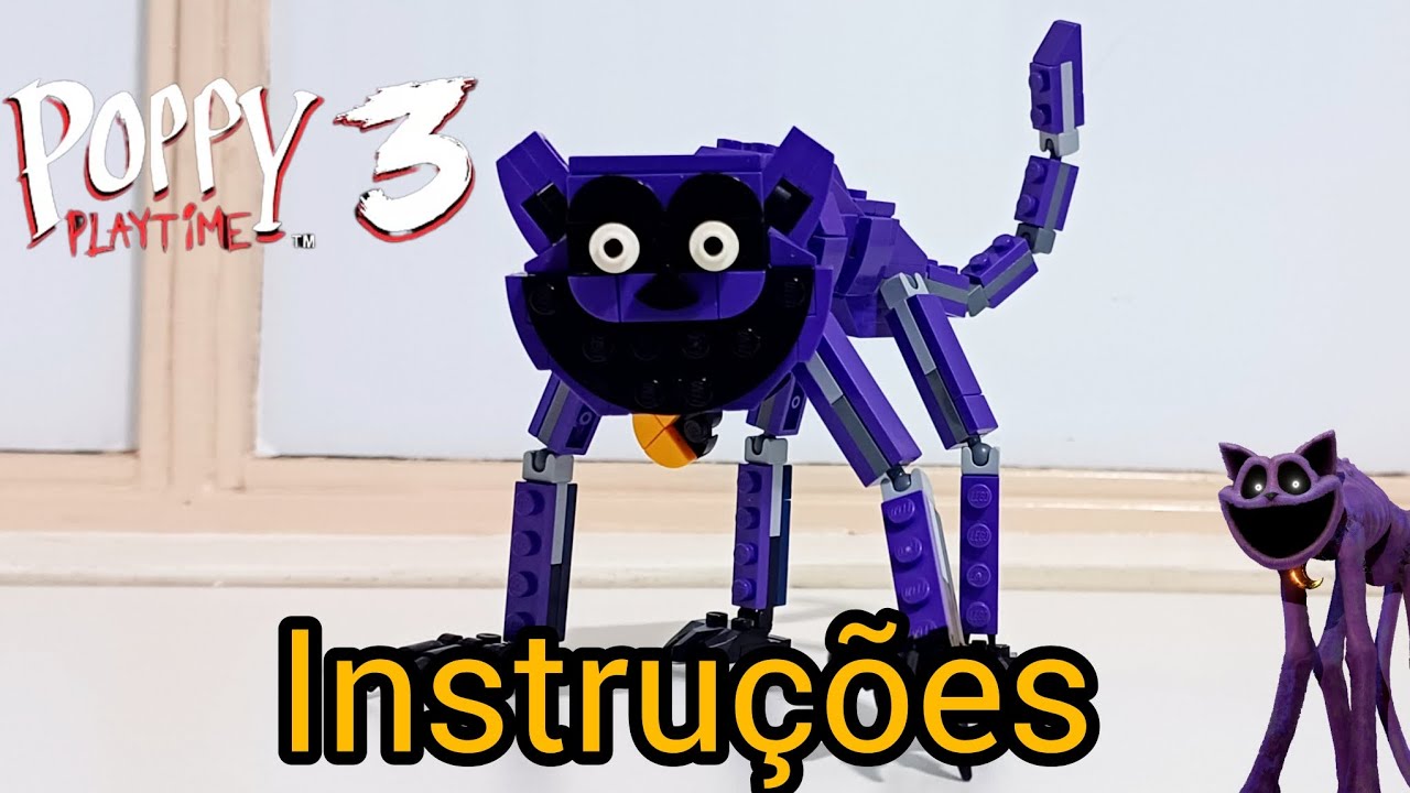 Cat Nap do jogo, Poppy Playtime Capítulo 3, de lego, Instruções 🌜 ...