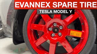 Tesla Model Y - EVANNEX Solution for Spare Tire | Doovi