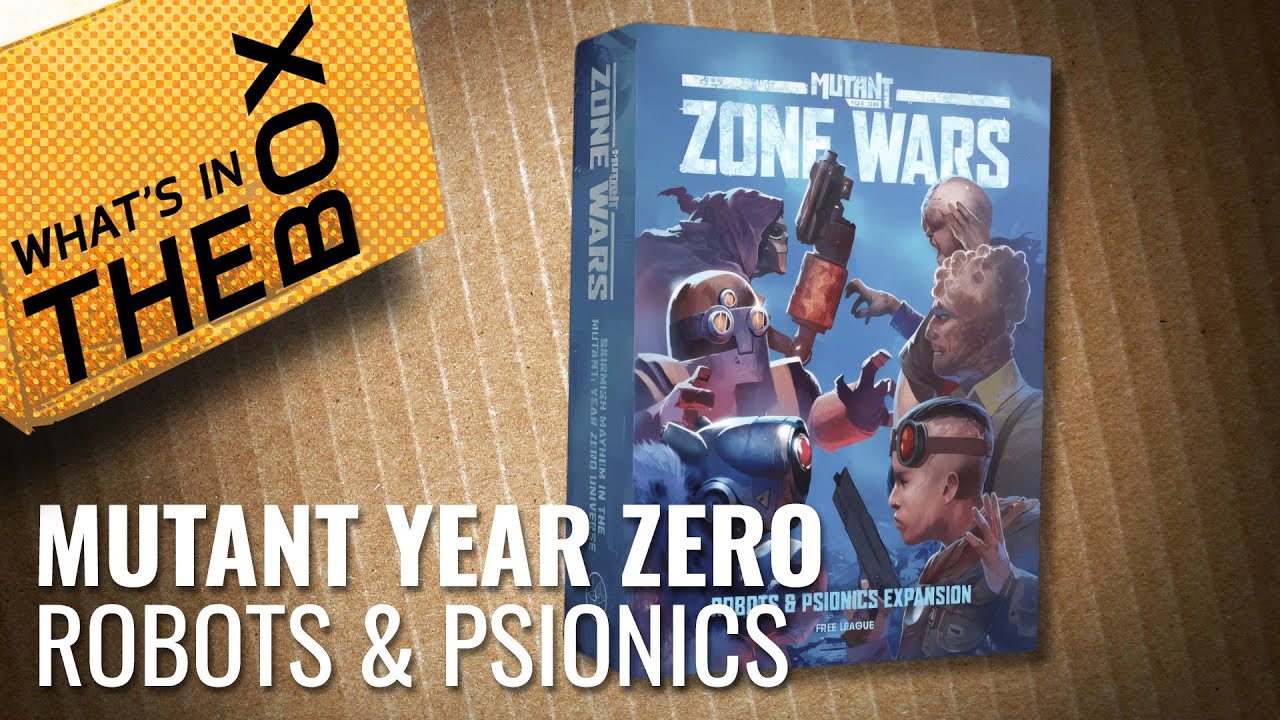 Unboxing: Mutant Year Zero - Zone Wars: Robots & Psionics | Free League ...
