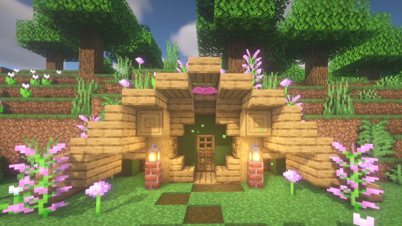 Minecraft | How to Build a Hobbit Hole | Tutorial - YouTube