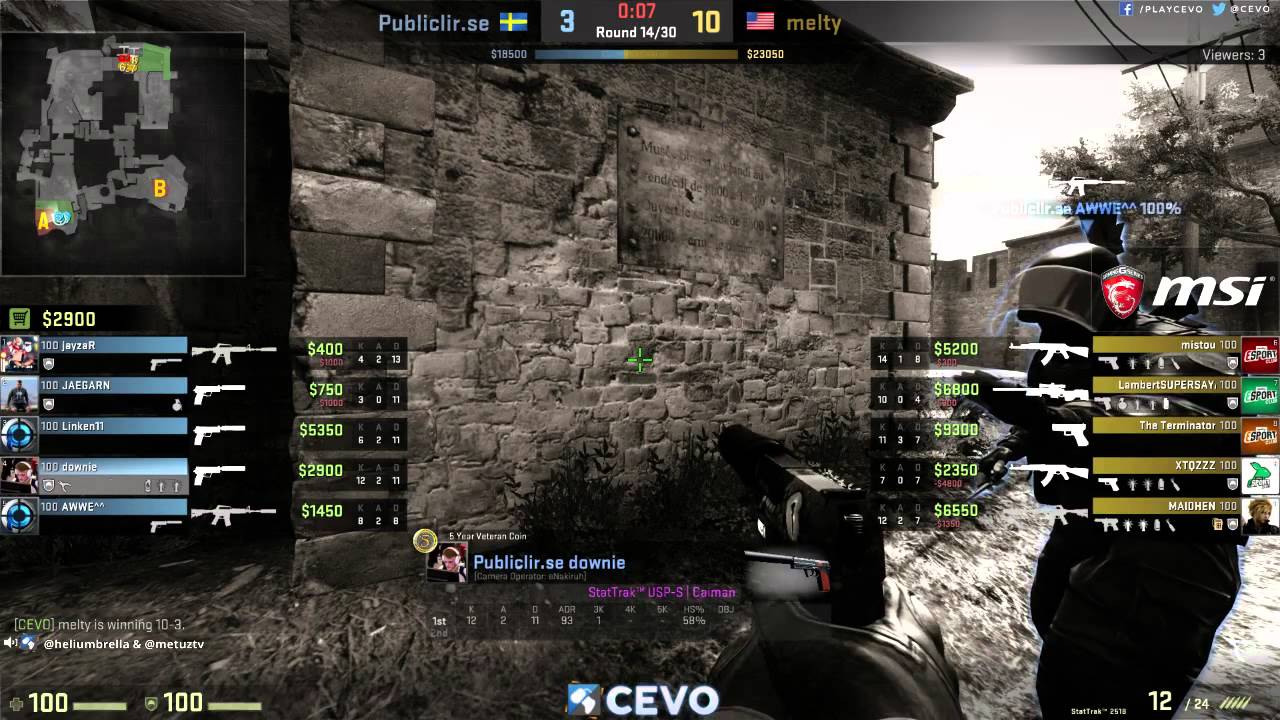 Publiclir.se vs melty (CEVO-P Placement Tournament CS:GO Season 8 ...