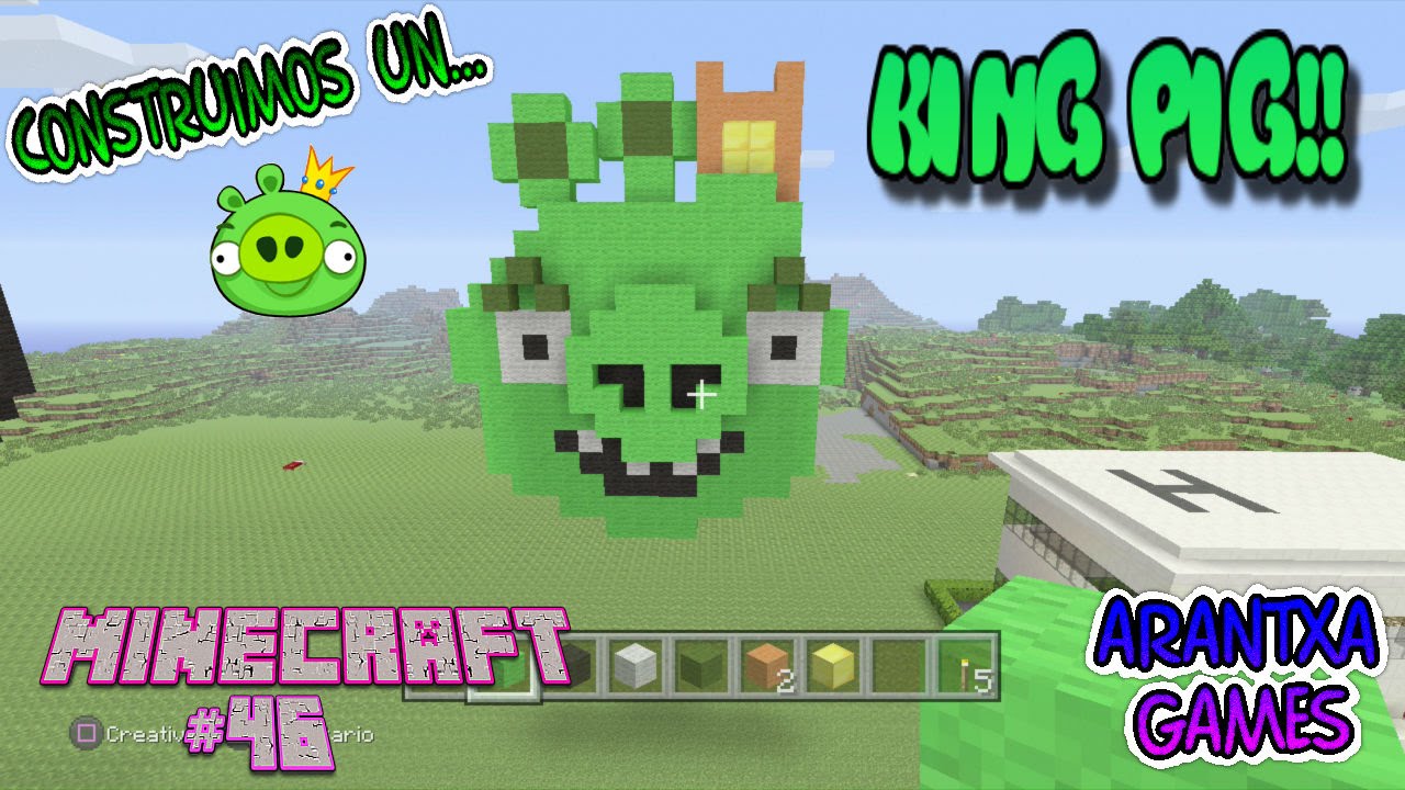 Minecraft Modo Creativo #46 Como hacer un Rey cerdo/King Pig ...