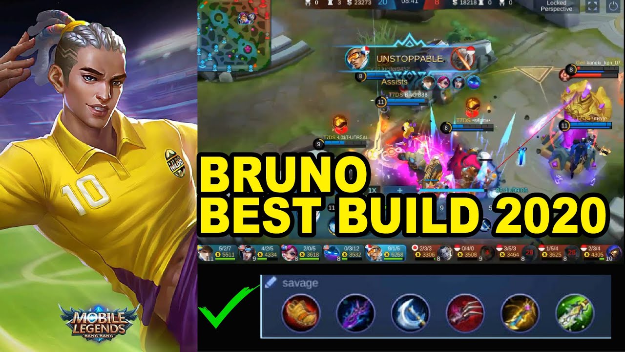 BRUNO mobile legends BEST BUILD (2020) | Emblem set AUTO MVP | Mobile ...