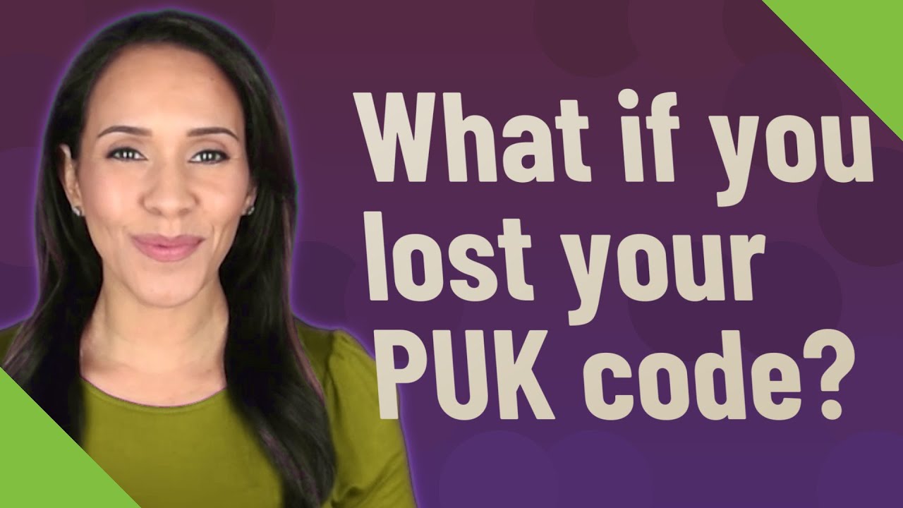 What if you lost your PUK code? - YouTube