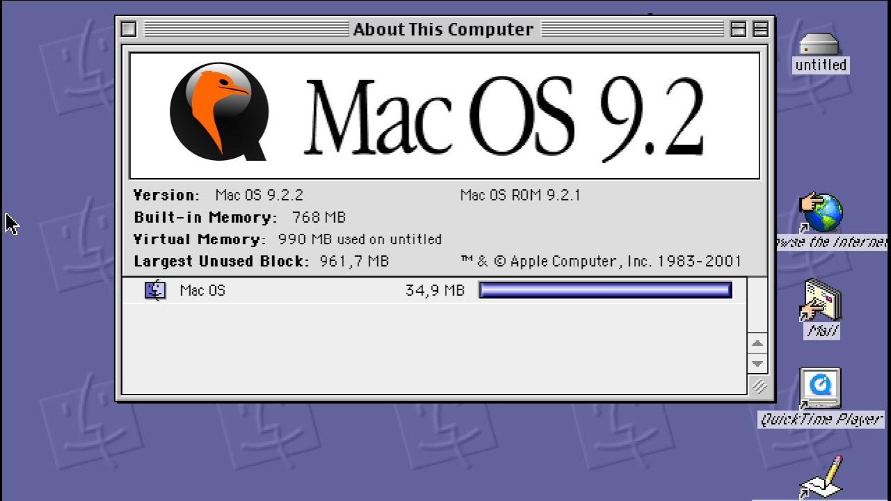 Mac OS 9 with audio working on QEMU with Linux host - YouTube