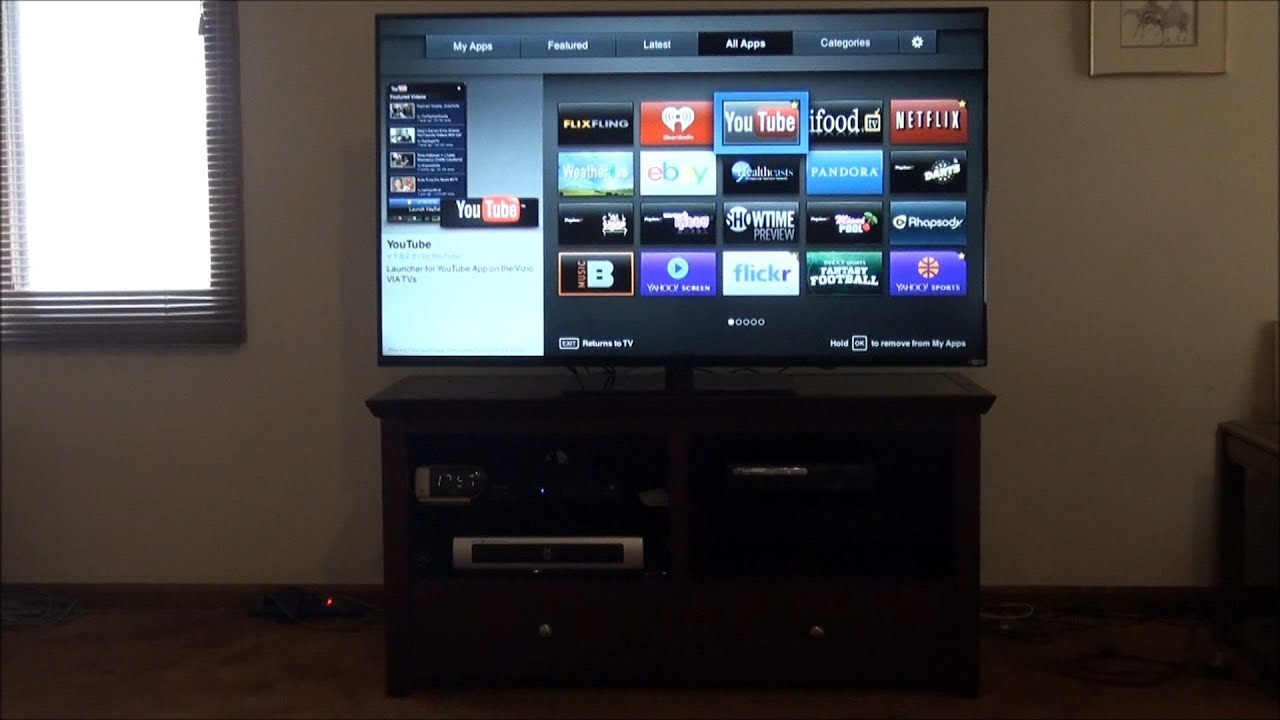 Goodbye 2003 Mitsubishi TV; Hello 2014 Vizio "Smart" TV - YouTube