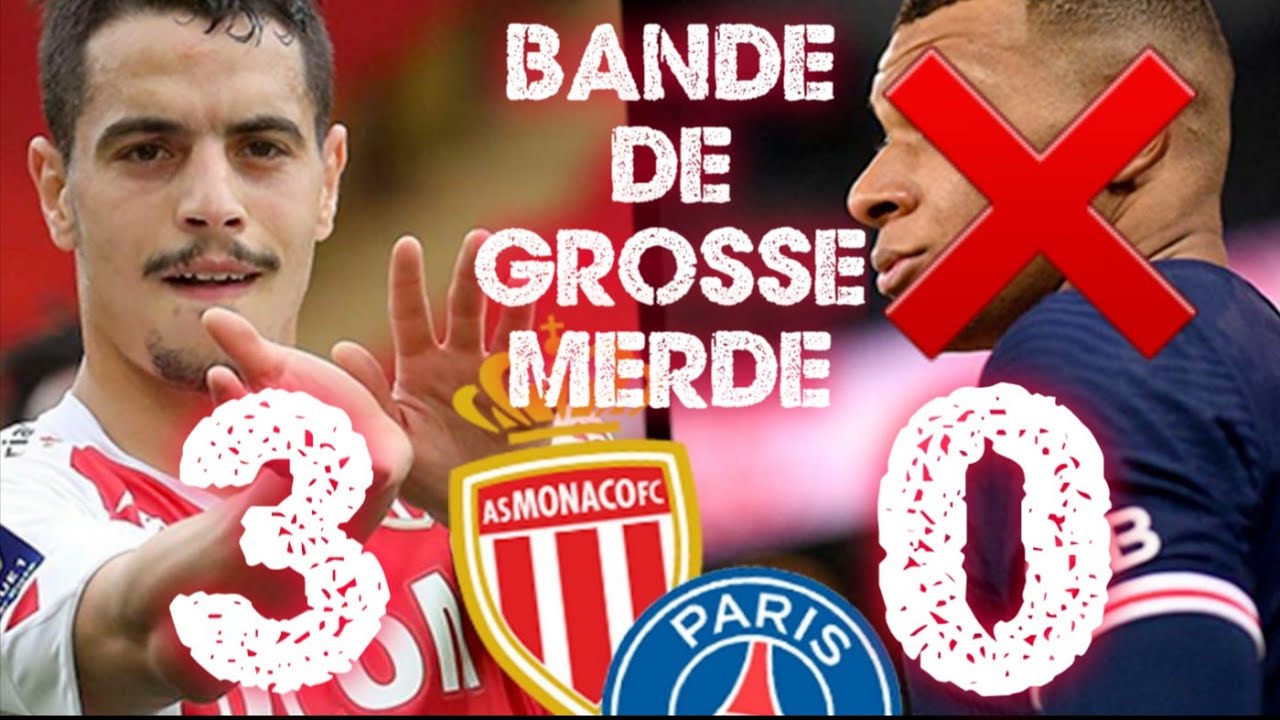 MATCH MONACO🆚️PSG 3-0 tres 💥gros coup de gueule💥 bande de grosse merde ...