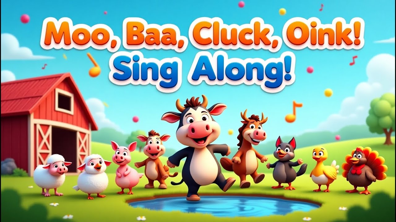 🎶 "Moo, Baa, Oink! Sing & Dance with the Farm Animals! 🐄🐑🐖 - YouTube