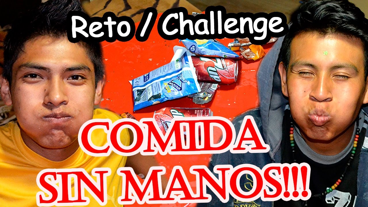 Reto COMIDA SIN MANOS!!! / Challenge | ft. el PuChiChi (Ricardo) - YouTube