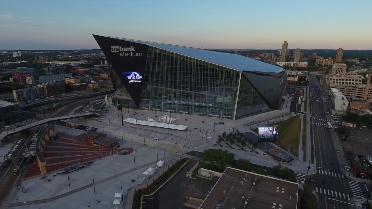 Super Bowl 2018: Check out beautiful drone footage of U.S. Bank Stadium ...