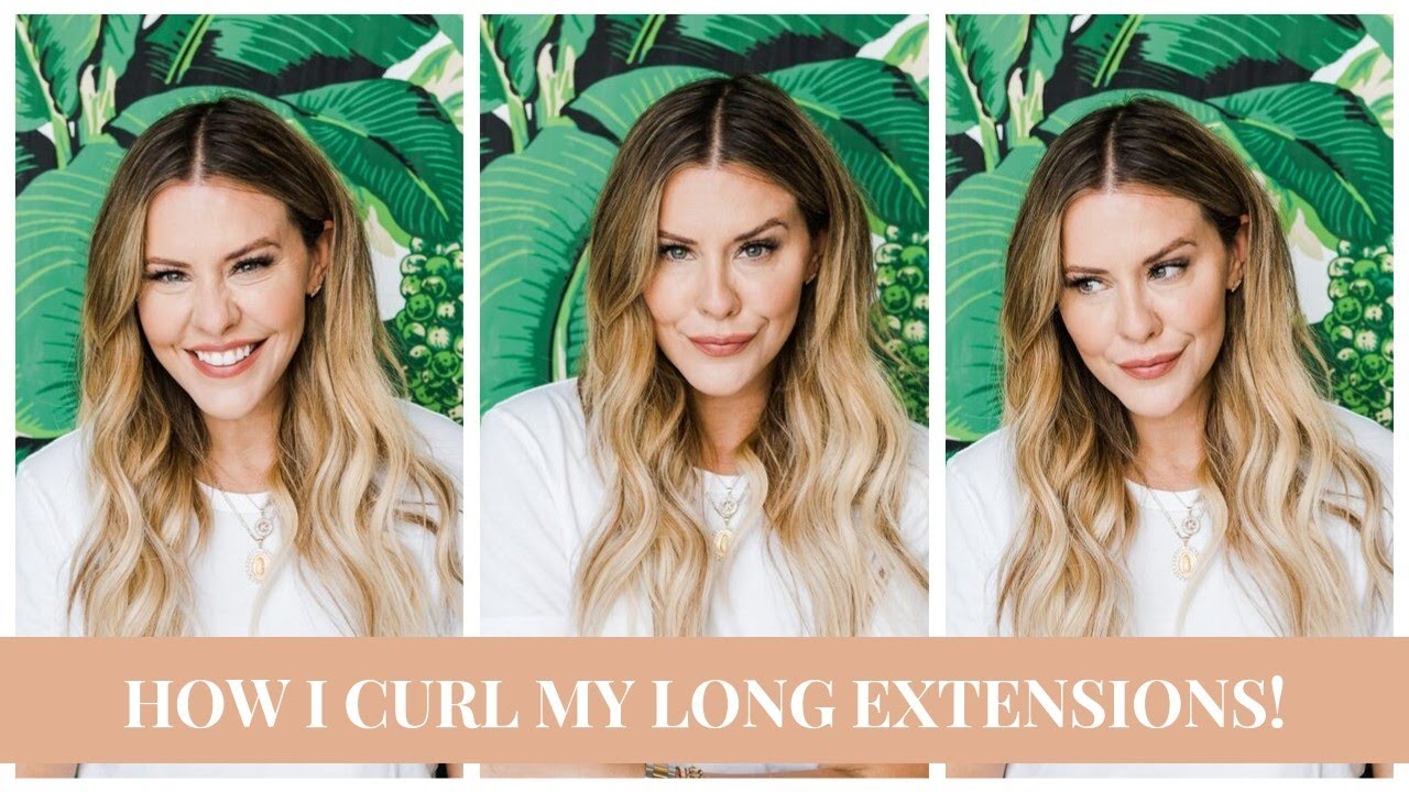 How I Curl My Long Extensions - YouTube