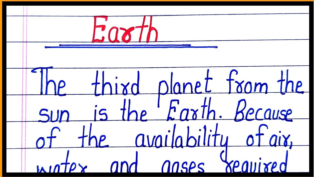 essay on earth in english/pirthvi par nibandh/paragraph on earth in ...