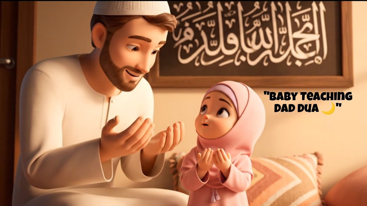 ২ বছরের বাচ্চা বাবাকে ঘুমের দোয়া শেখাচ্ছে | Baby Teaching Bedtime Dua ...