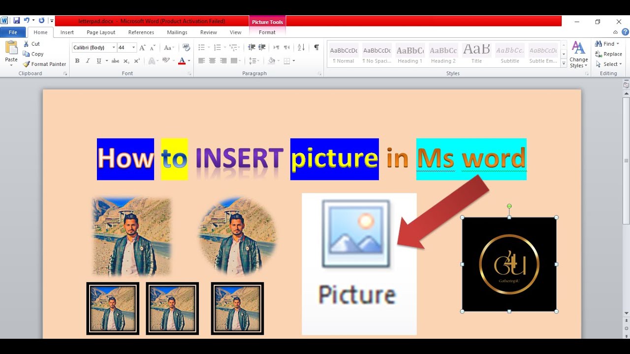 how to insert picture in ms word | how to add picture in ms word ...