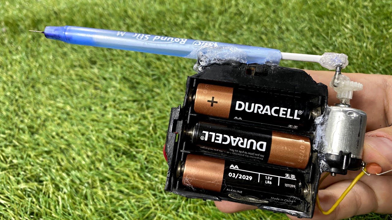 Brilliant idea! Simple tattoo machine at home! - YouTube