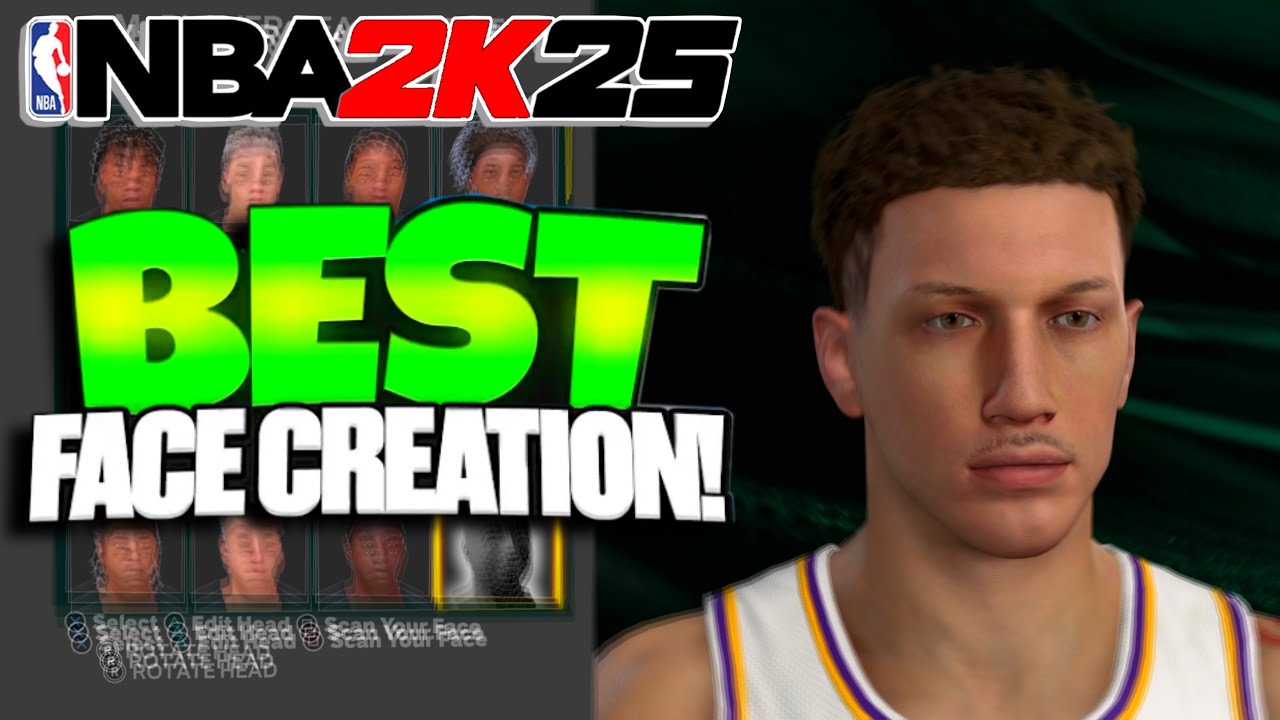 *NEW* FACE CREATION TUTORIAL IN NBA 2K25 - YouTube
