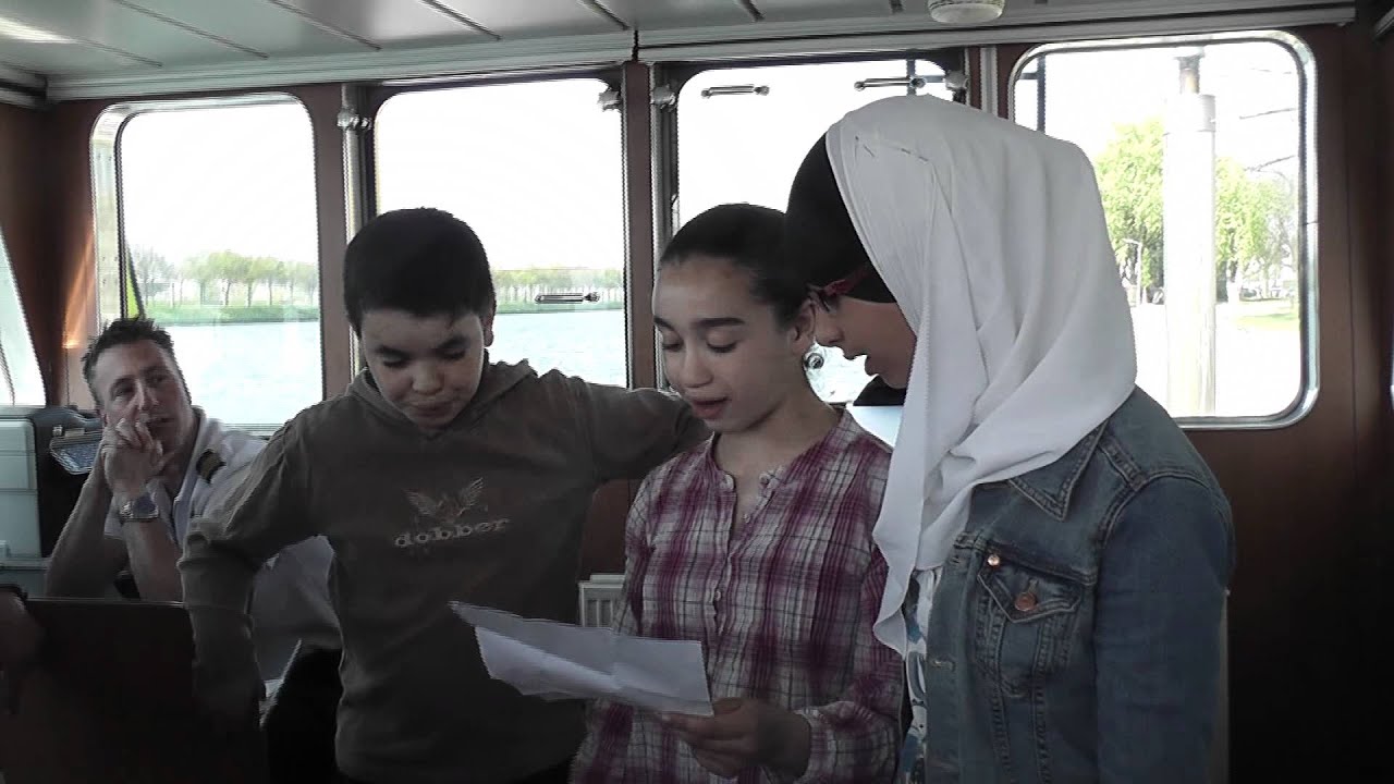 Kinderen rappen over binnenvaart in project 'Schipper, mag ik overvaren ...