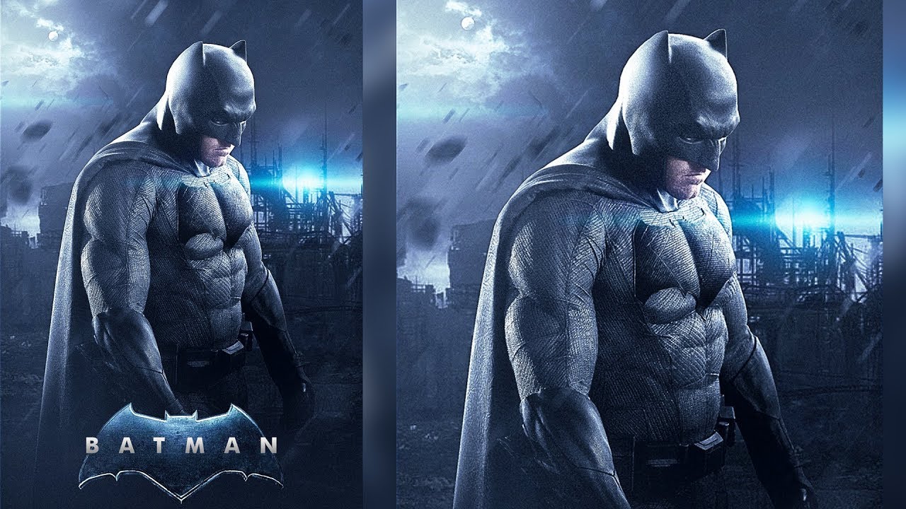 Batman Poster Manipulation - Photoshop - YouTube