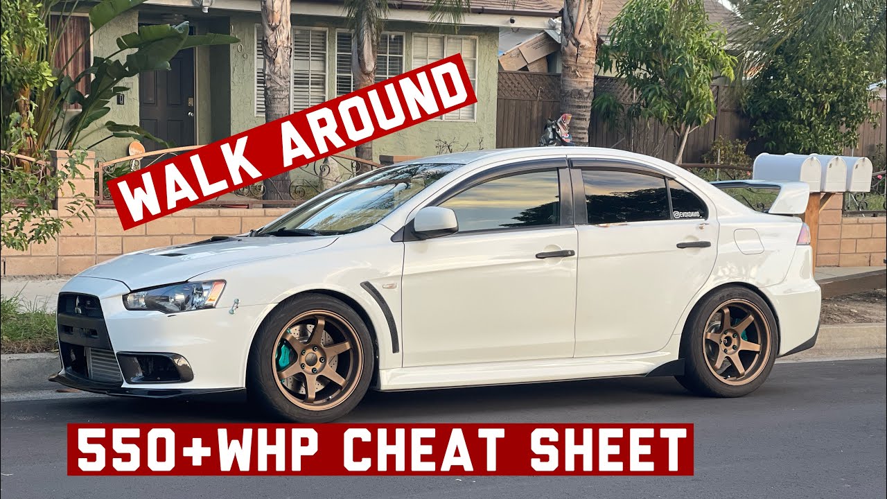 Evo x walk around. Full mod list breakdown - YouTube