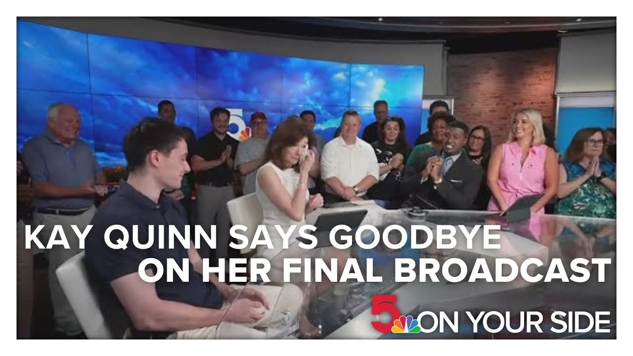 Kay Quinn says goodbye on her final broadcast at KSDK - YouTube