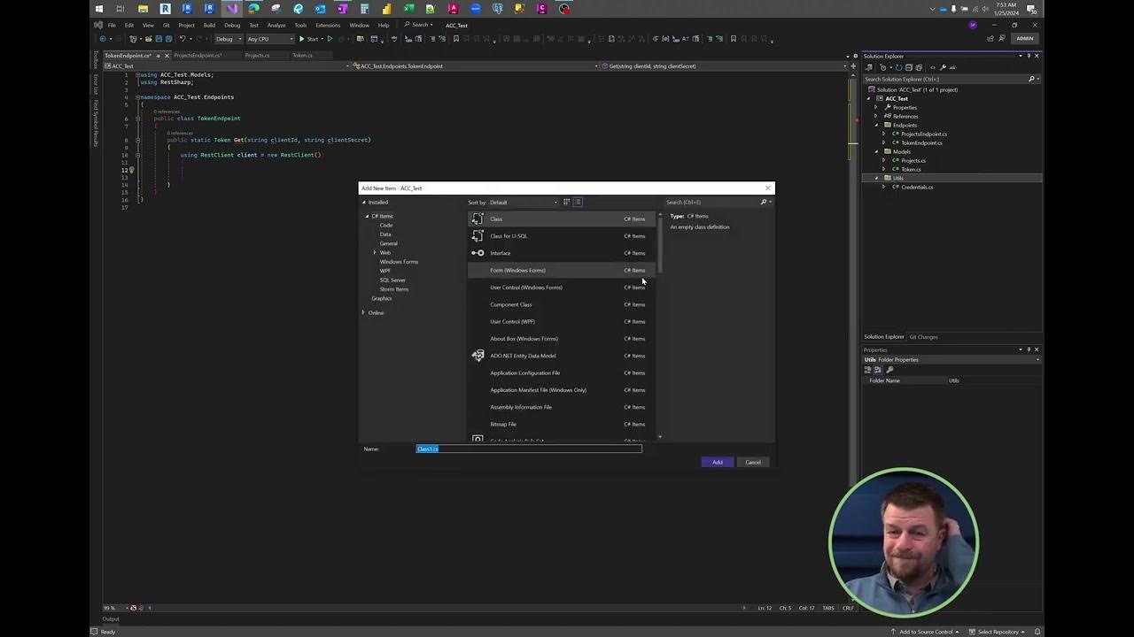 Connect to the Autodesk Construction Cloud API through Visual Studio ...