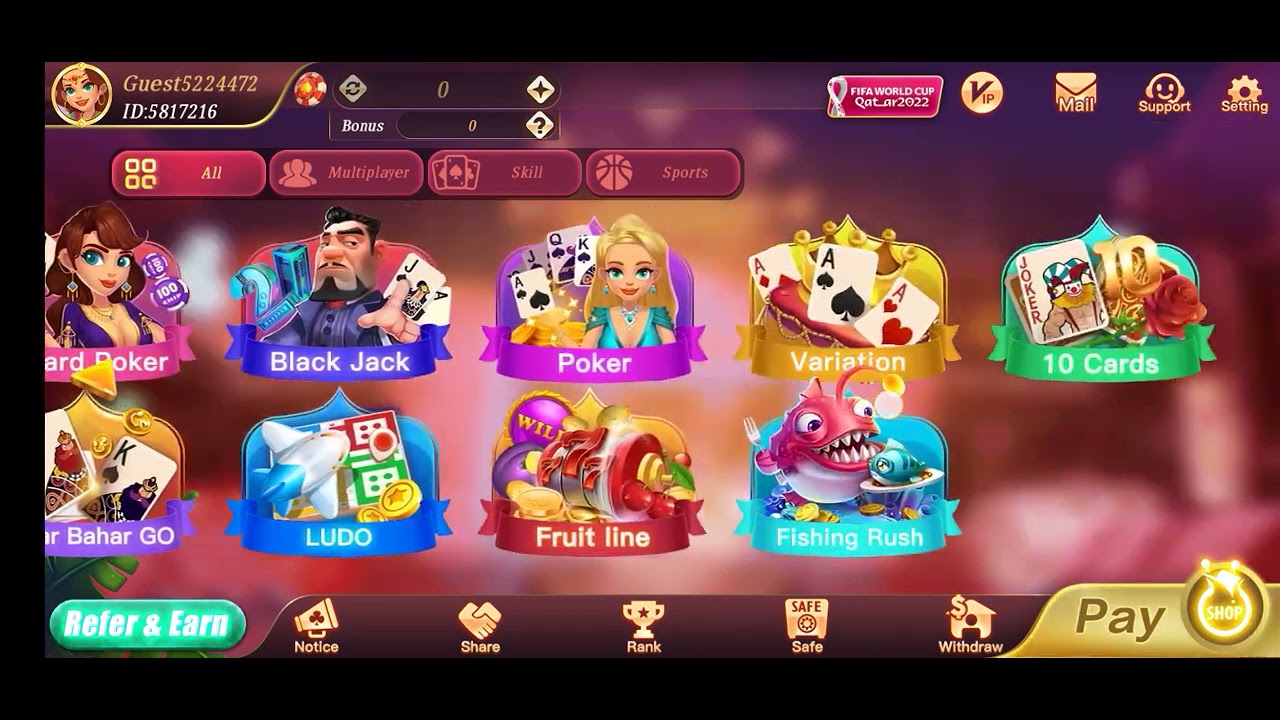 Rummy yes app is the best app for earning money for extra bonus - YouTube