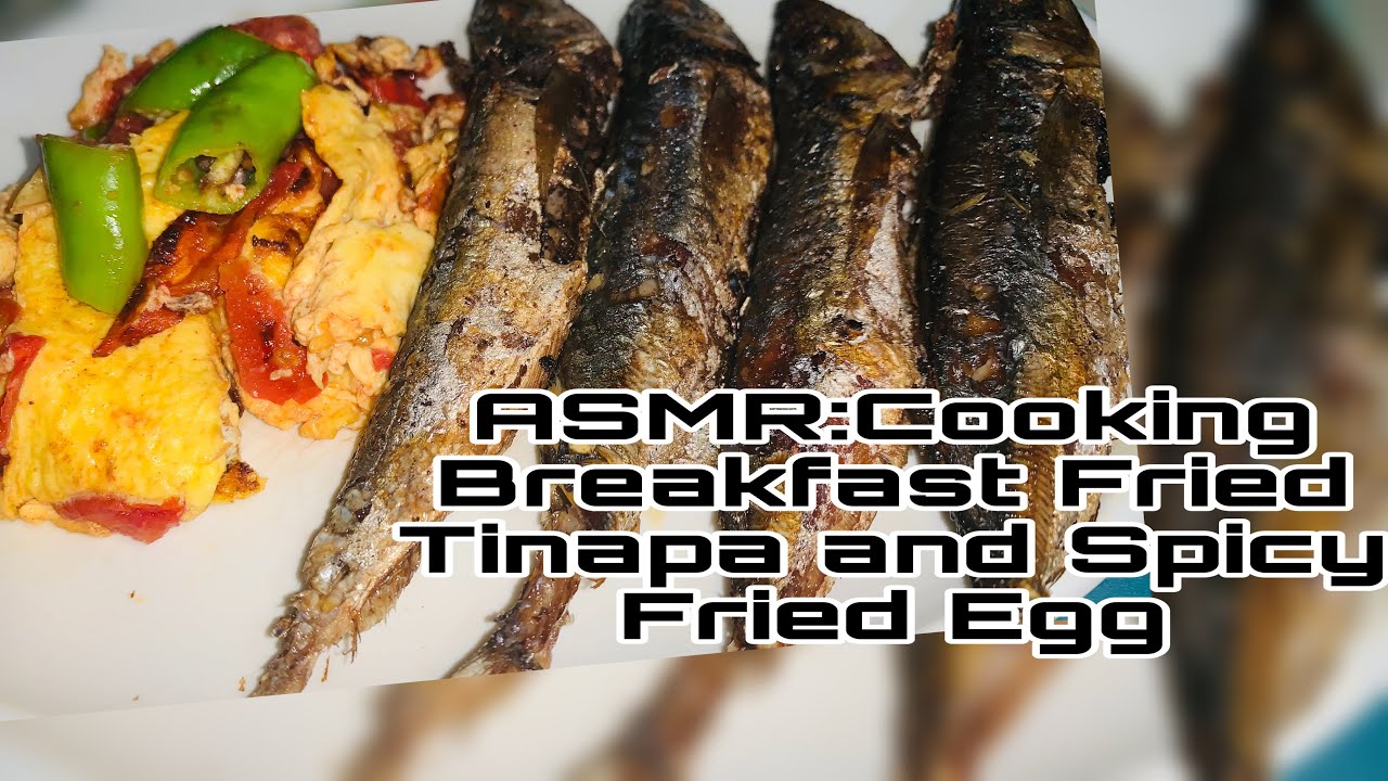 ASMR:Cooking Breakfast Fried Tinapa and Spicy Fried Egg - YouTube