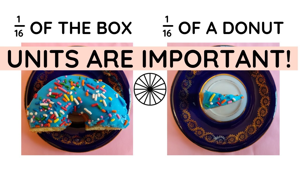 Donut Math: Fractions and Referent Units #2 - YouTube