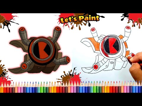 How to Draw Omnitrix Easy / Ben 10 Drawing / Ben 10 Omnitrix Drawing / Ben 10 Alien #ben10 #omnitrix