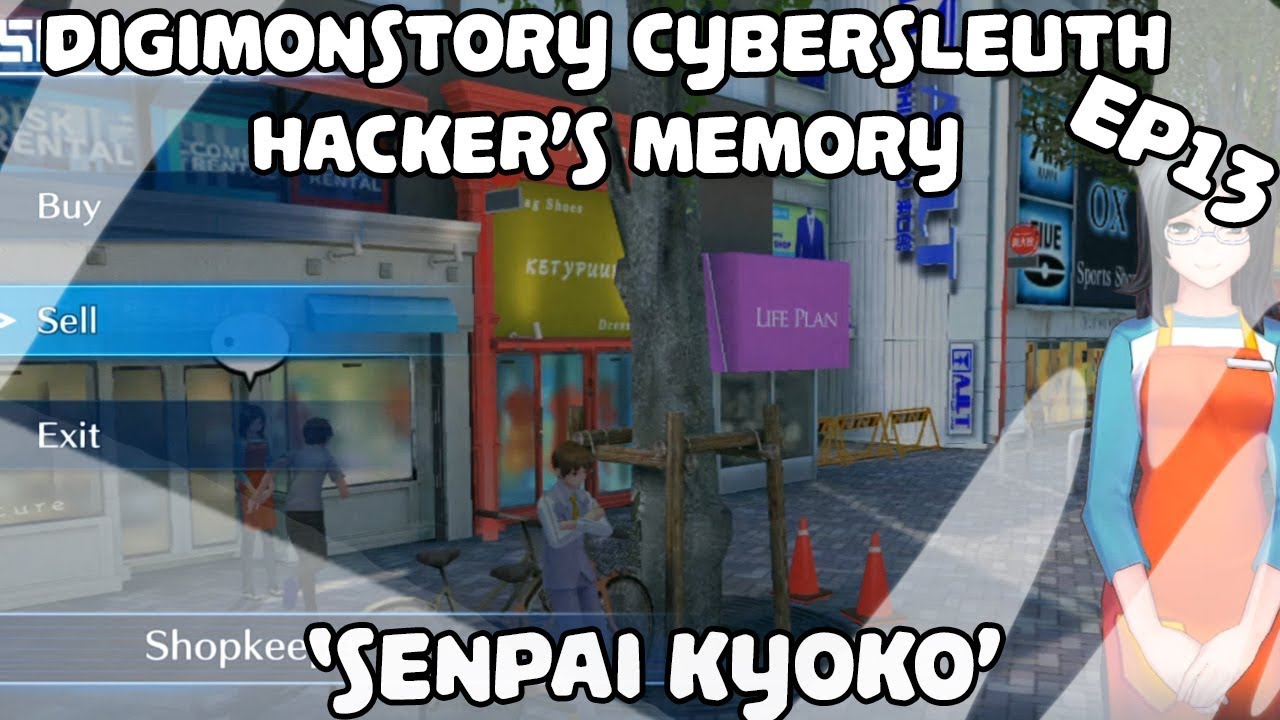 DigimonStory Cybersleuth: Hacker's Memory EP13 "Senpai Kyoko" - YouTube