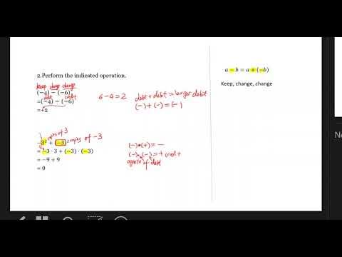 Signed Numbers Operations - YouTube