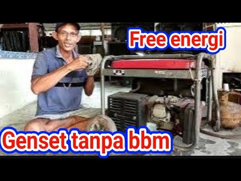 GENSET FREE ENERGI NO BBM RAMAH LINGKUNGAN