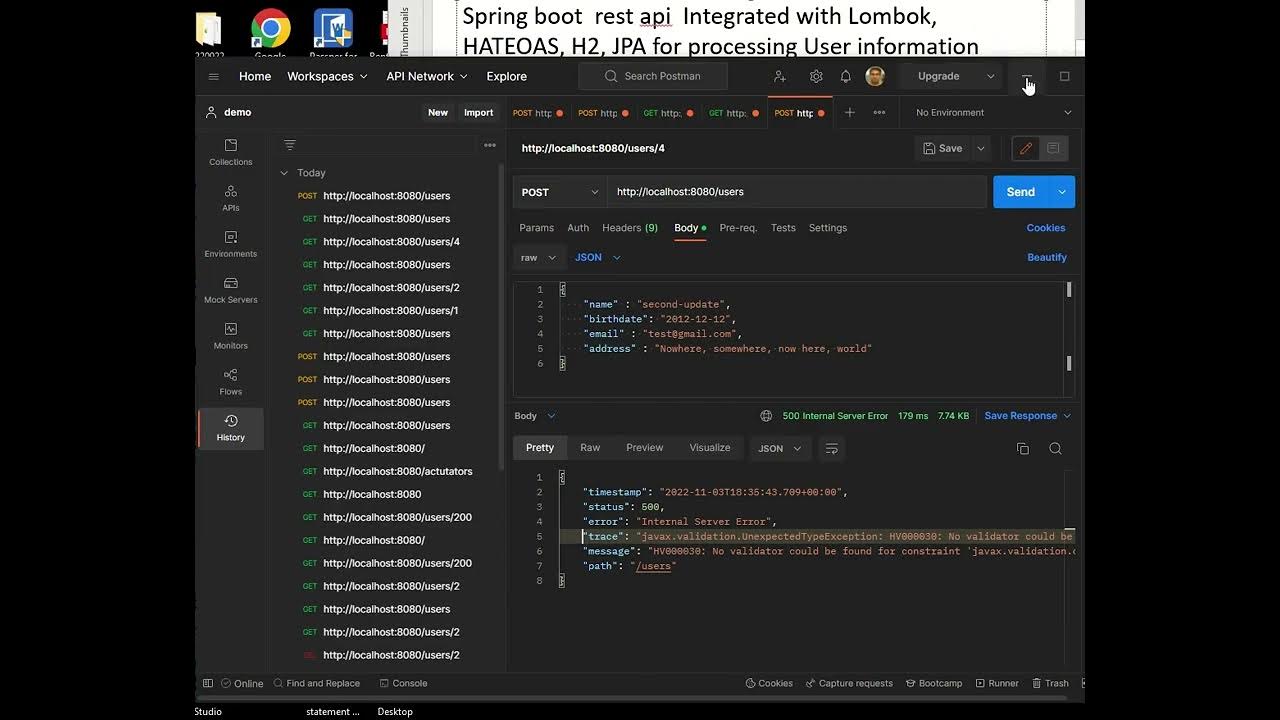 Springboot User App Restapi Part2 Youtube