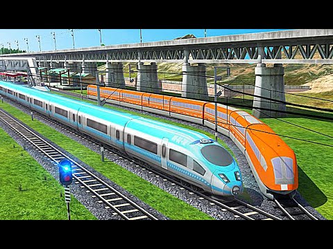 Euro Train Racing Game 2017- Multiplayer - Level 2 - YouTube