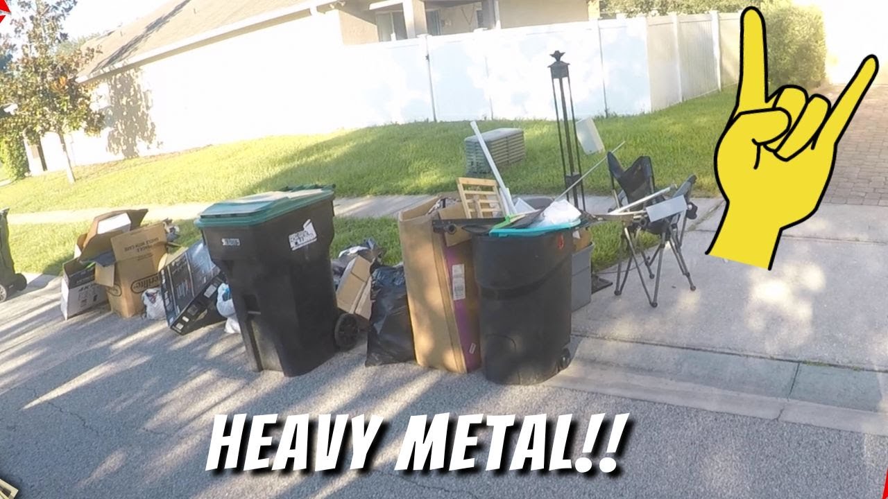 Nice Heavy Metal Street Scrapping Curbs Today - YouTube