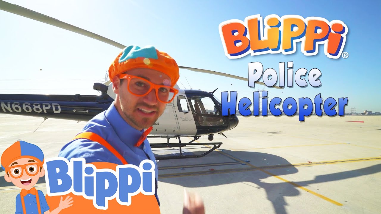 Blippi Explores a Police Helicopter | Learning Videos For Kids ...