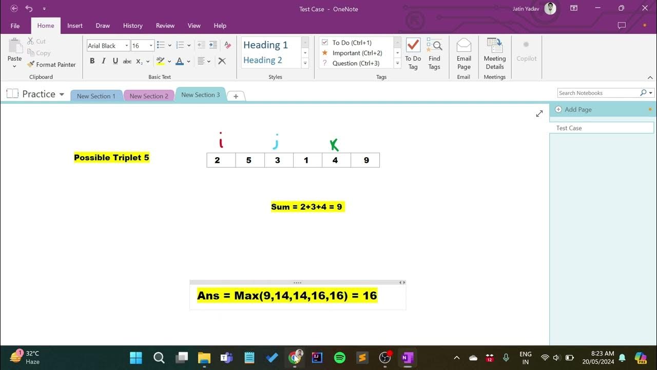 Maximum Sum Triplet Interview Bit Arrays Explanation Java
