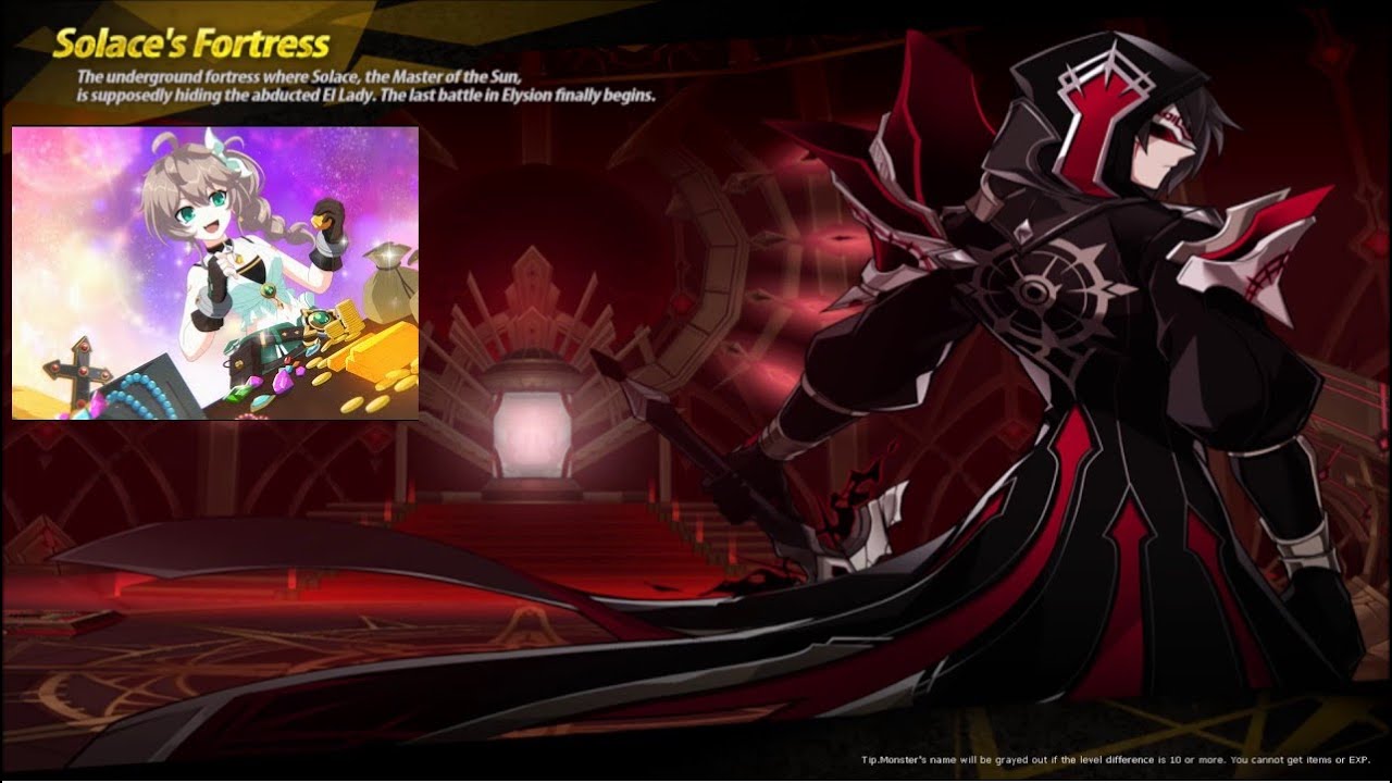 [Elsword int] Avarice 10-6 Solace's Fortress/Eclipse title get and tip ...