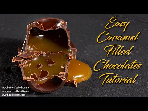 Easy Caramel Filled Chocolates Tutorial