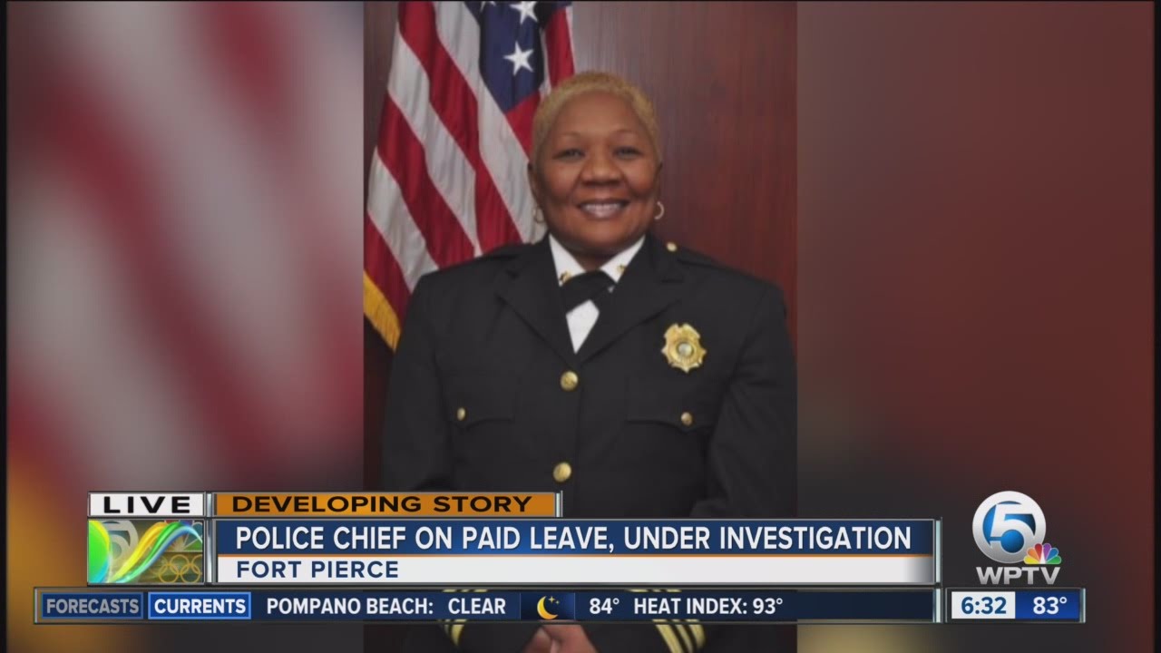 Fort Pierce police chief under investigation - YouTube
