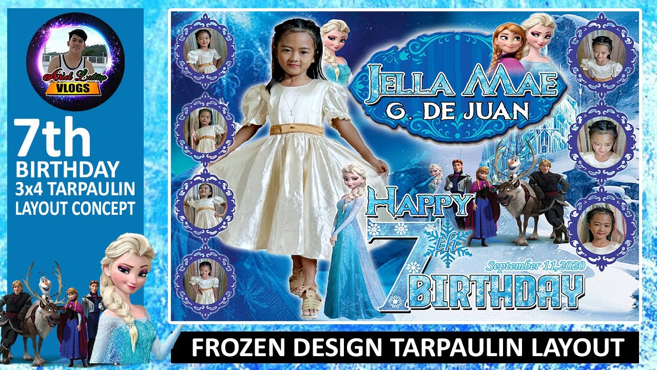 Photoshop CS6 Tutorial HOW TO CREATE A TARPAULIN BIRTHDAY II FROZEN By photoshop-cs6-tutorial-how-to-create-a-tarpaulin-birthday-ii-frozen-by