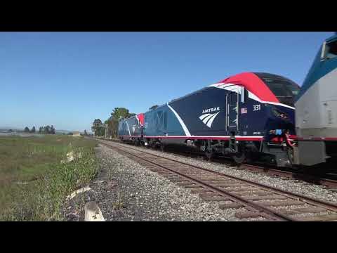 AMTK 204 with ferry of 330 and 331 11may23 - YouTube
