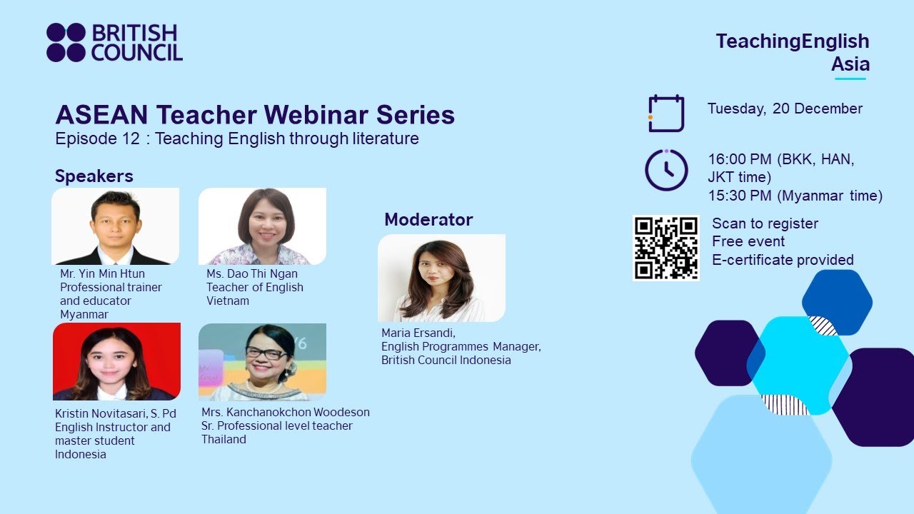 ASEAN Teacher Webinar Series #12: Teaching English through literature ...