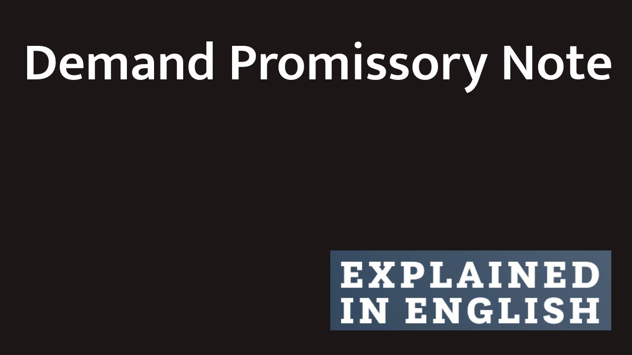What is a Demand Promissory Note? #banking #bankingcareer #bankingexams ...