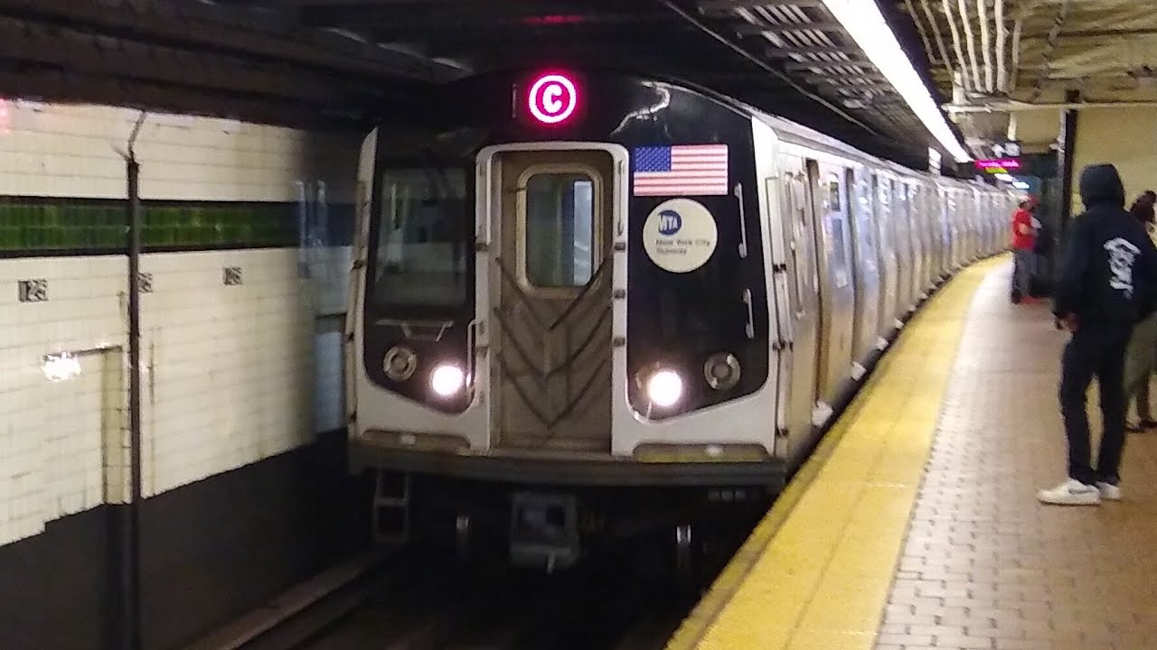 R160 C train action at 125th Street - YouTube