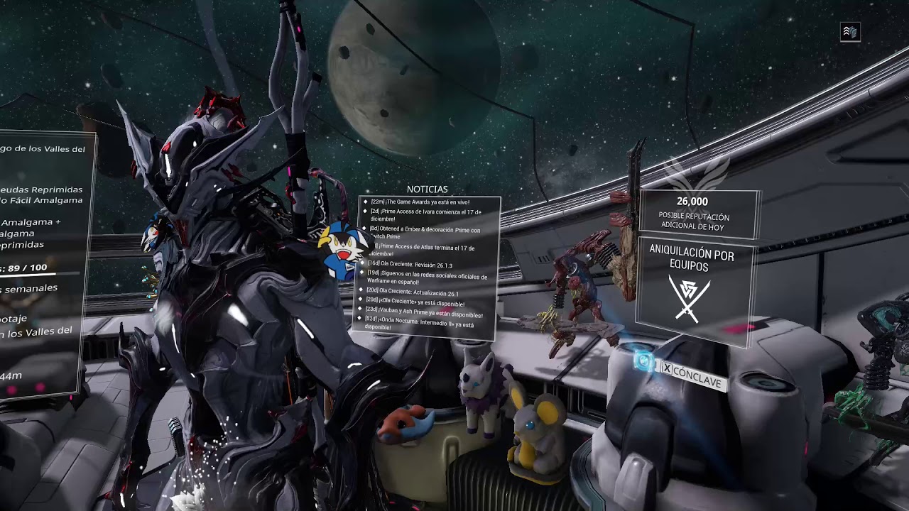 Warframe -- AHORA vea la games awards y gane la glaxion vandalo - YouTube