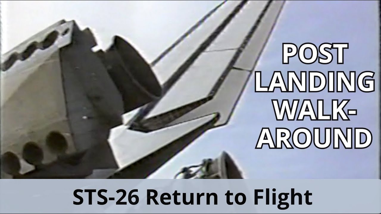 Post-Landing Walkaround: Space Shuttle at Edwards AFB | STS-26 - YouTube