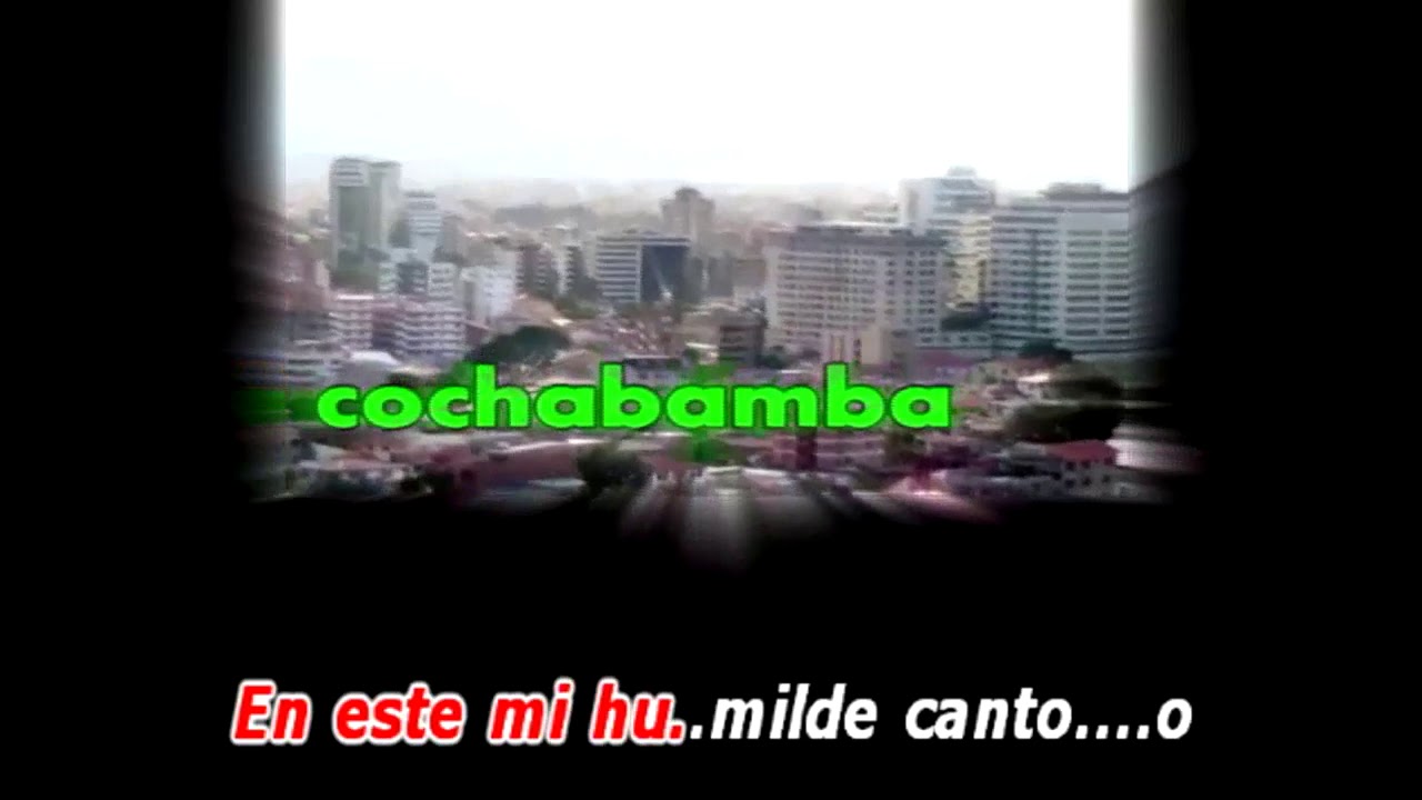 Karaoke Jaime Torres Oh Cochabamba Querida - YouTube