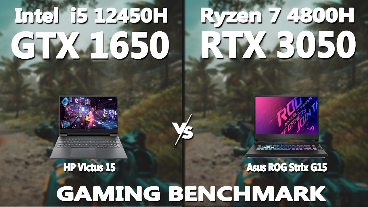 Laptop Nvidia GTX 1650 vs RTX 3050 Gaming Benchmark Test in 2023 | HP ...